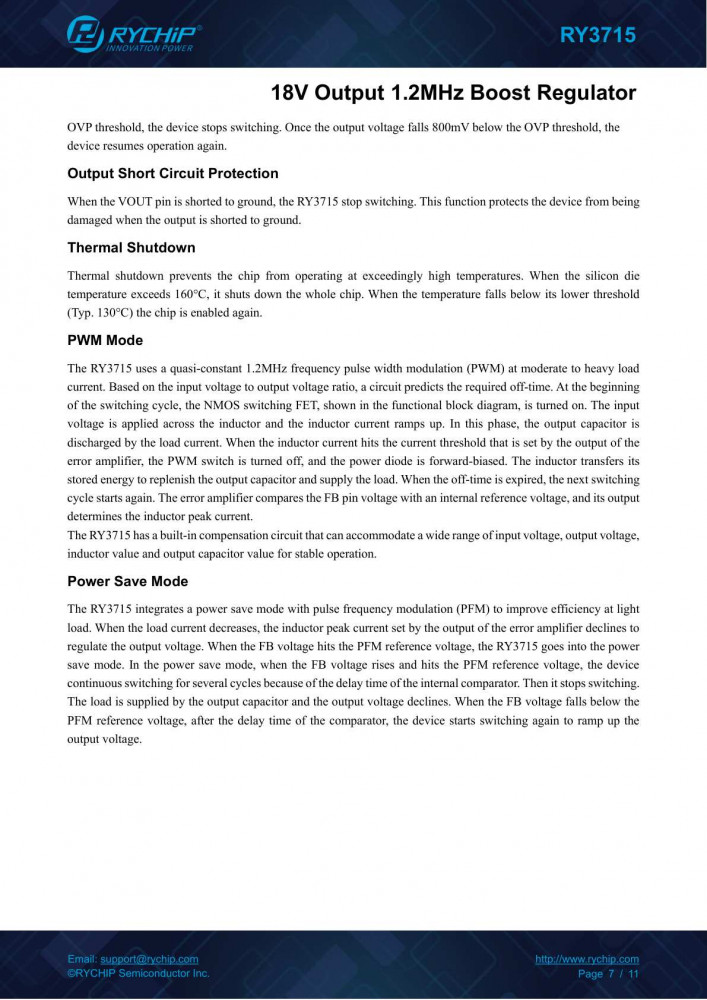 RY3715 datasheet page 7