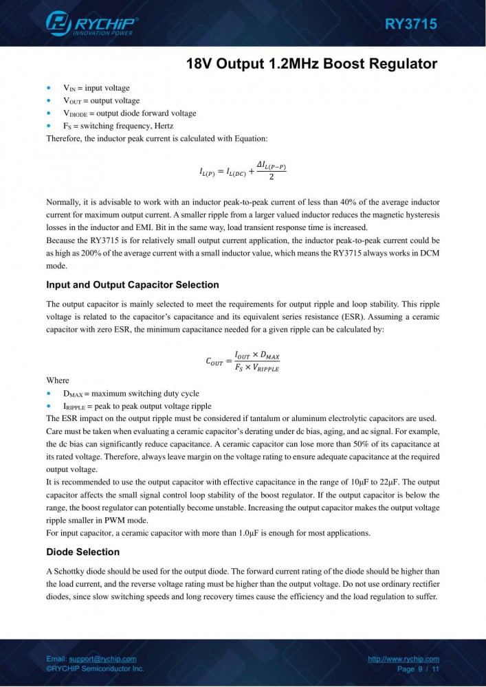 RY3715 datasheet page 9