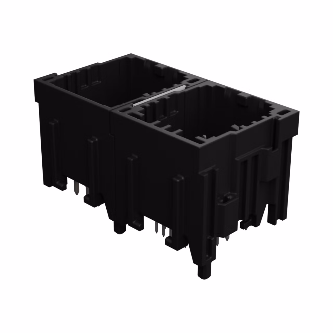 stAK50h 2 Bay Vertical Hybrid Header, 39 Circuits, Bay 1: 12 Circuits/Key 1/Black; Bay 2: 27 Circuits/Key 1/Black; Tray for sale