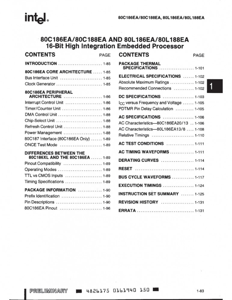 TN80C186EA datasheet page 3