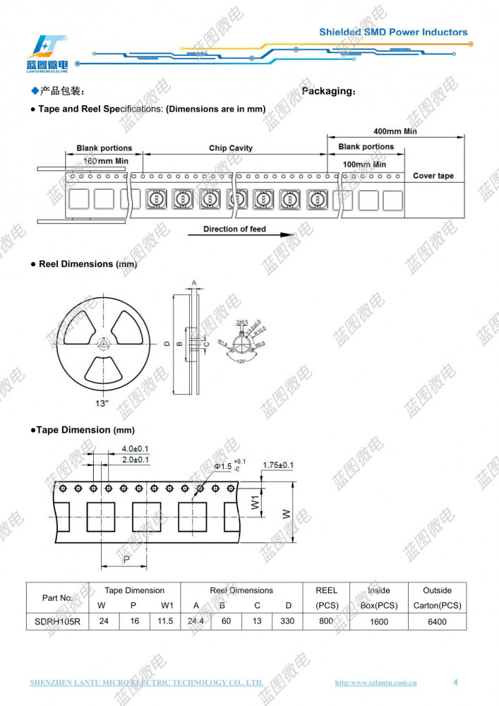 SDRH105R datasheet page 4