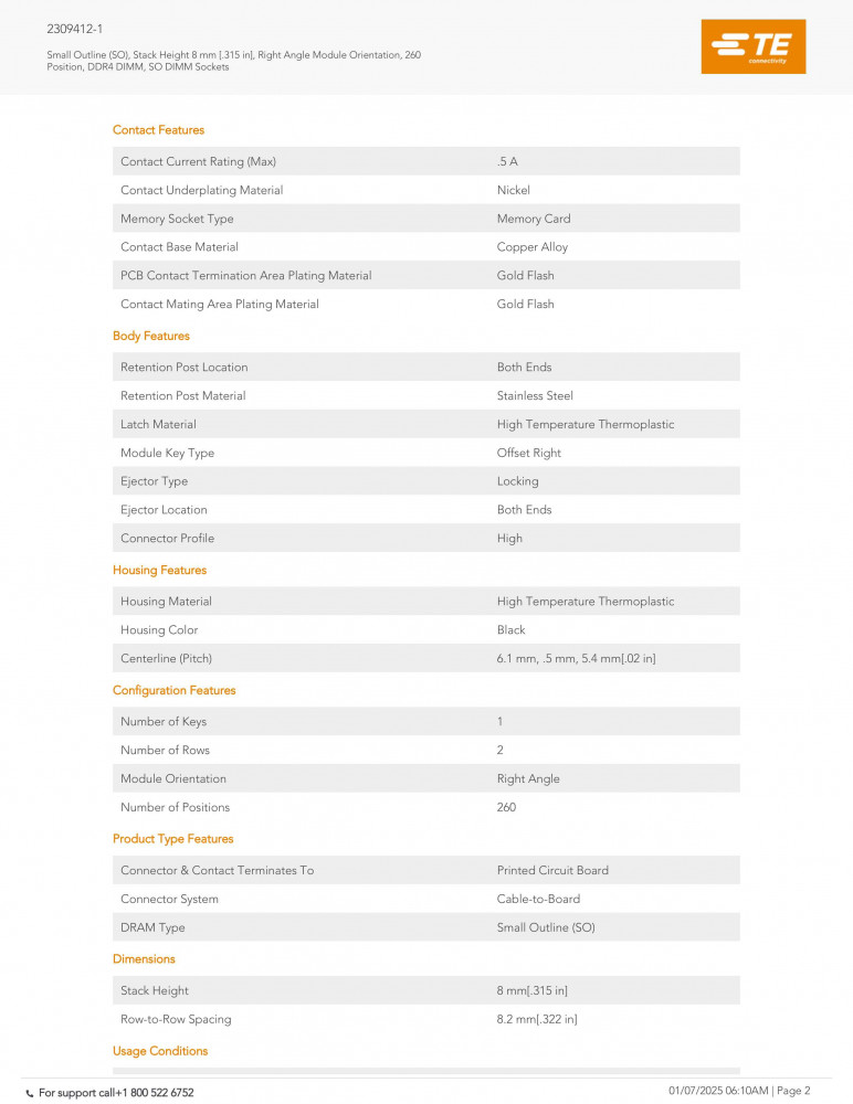 2309412-1 technical document page 2