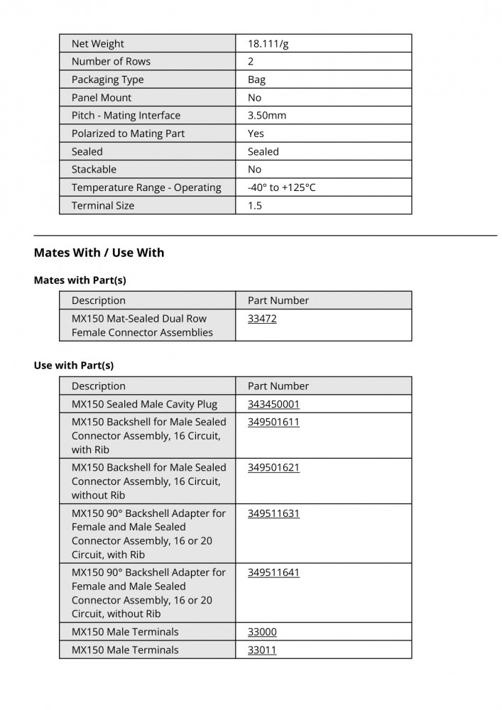 MOLEX 334828602 product document preview, page 3