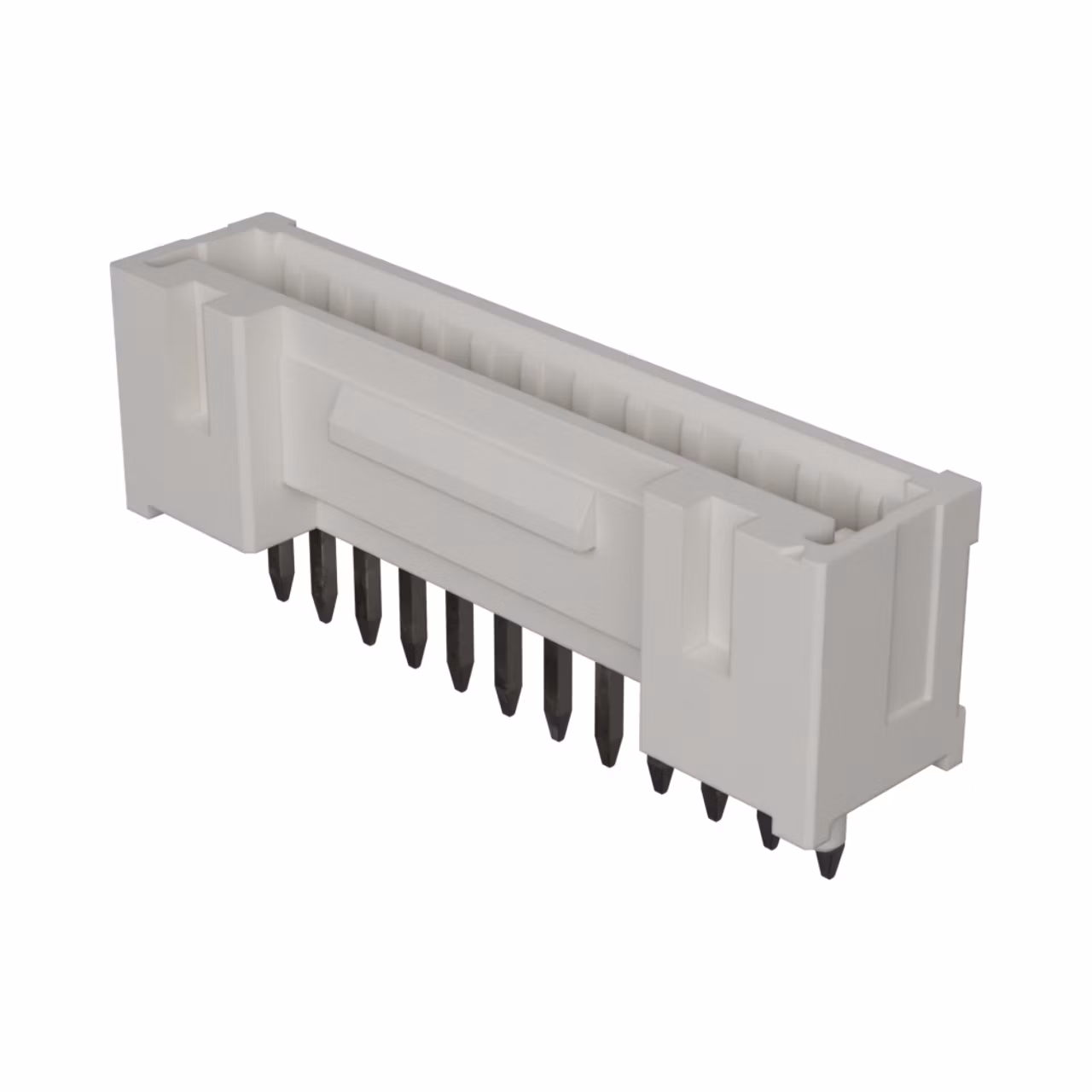 1.25mm Pitch, Micro-Lock Plus PCB Header, Single Row, Vertical, Through Hole, Tin-Bismuth Plating, Positive Lock, 12 Circuits, Low-Halogen, Natural (White) for sale
