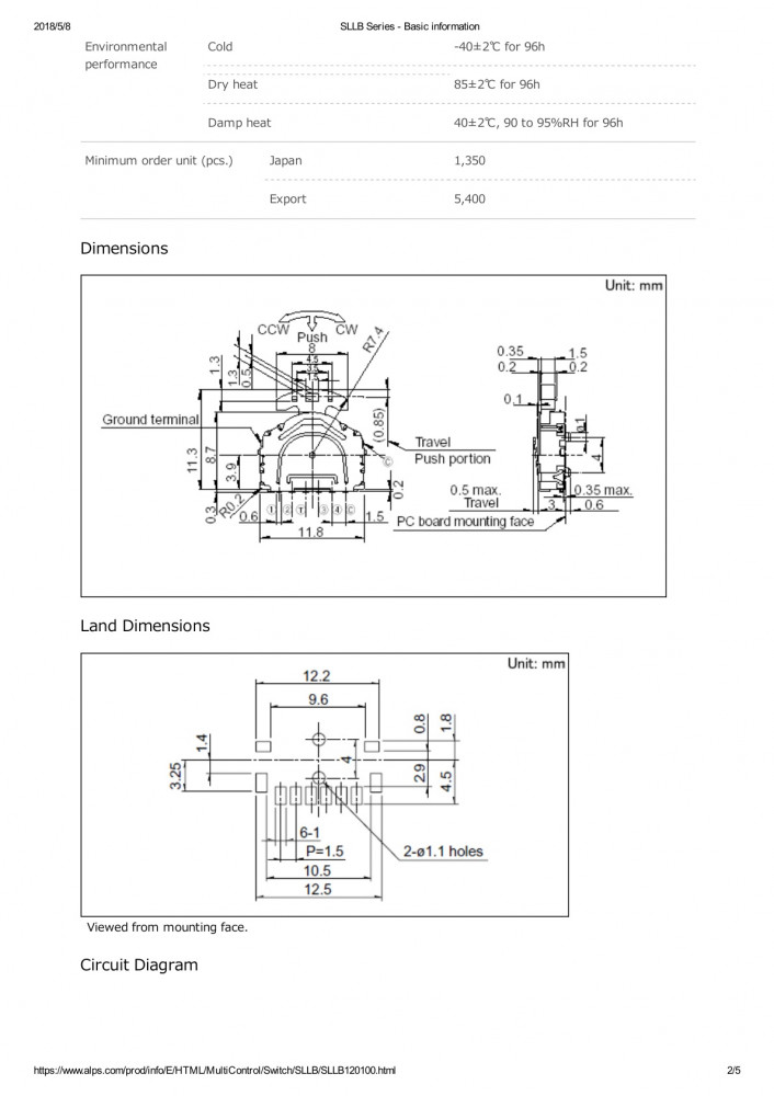 SLLB120100 technical document page 2
