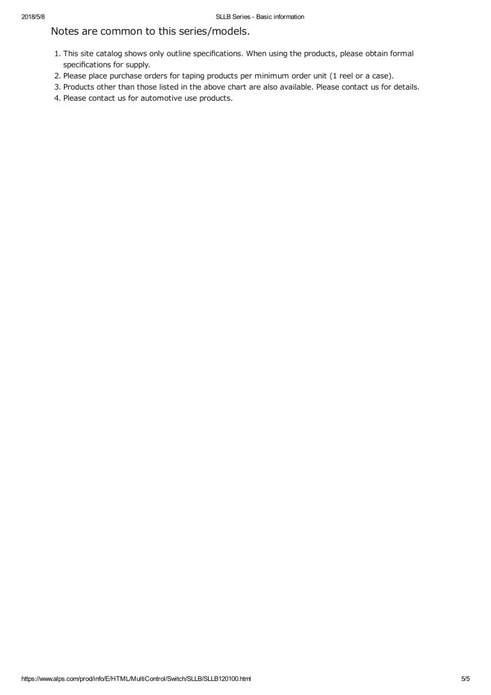 SLLB120100 technical document page 5