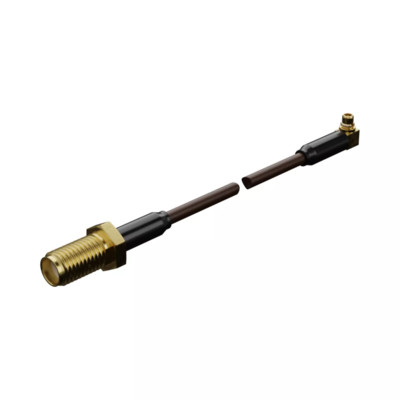 SMA Straight Bulkhead Jack to MMCX Right-Angle Plug on RG-316 Cable, 304.80mm Length, 50 Ohms for sale