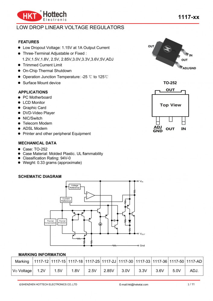 1117-1V8 datasheet page 1