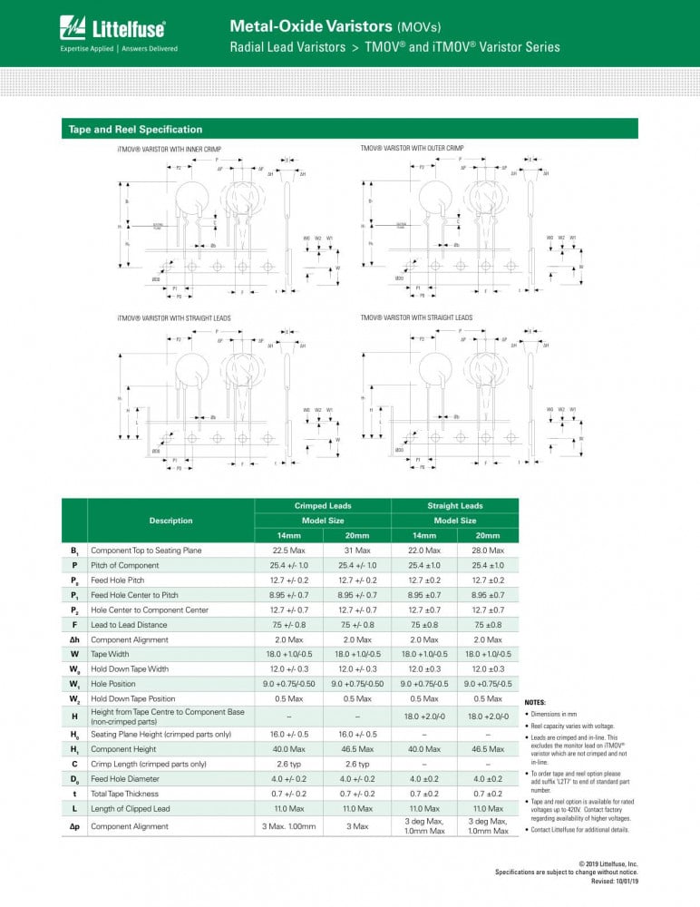 TMOV series datasheet page 7