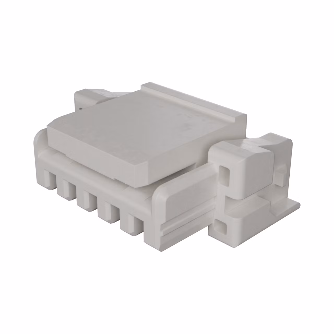 Micro-Lock Plus TPA Type Receptacle Housing, 1.25mm Pitch, Low-Halogen, Single Row, Positive Lock, 5 Circuits, Natural (White) for sale