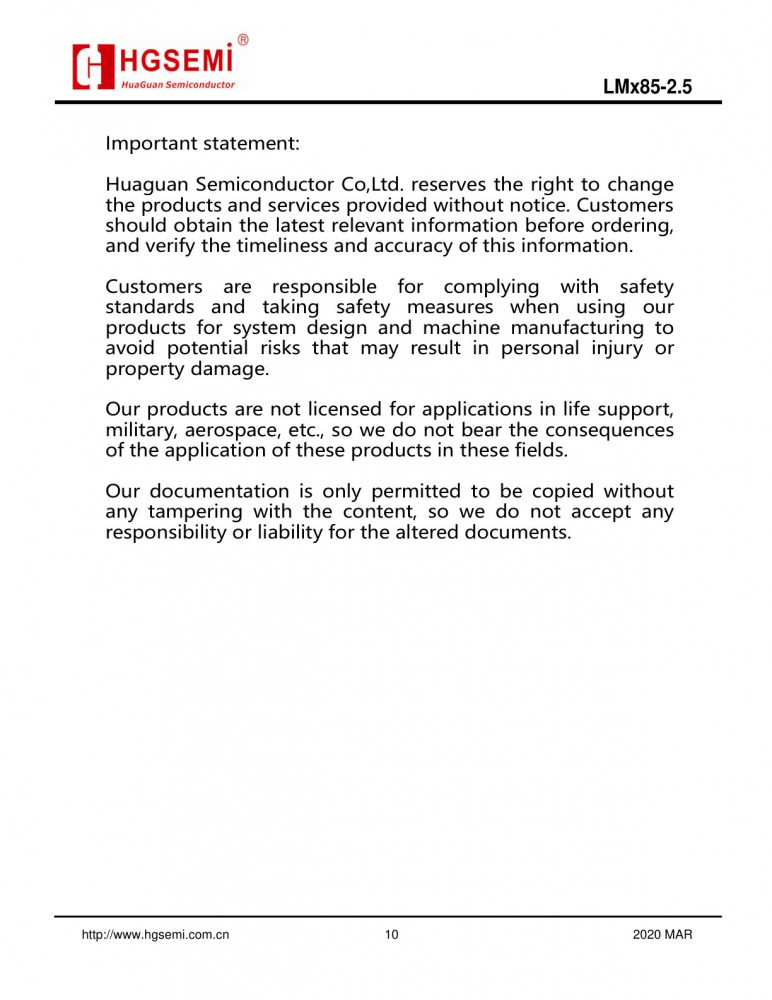 LM285M-2.5/TR datasheet page 10