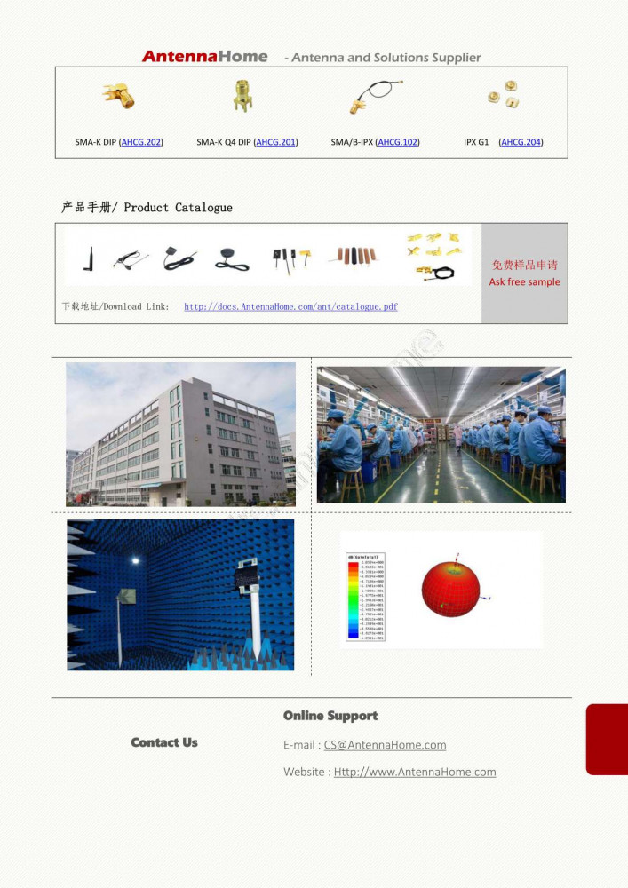 AntennaHome product catalogue page 2