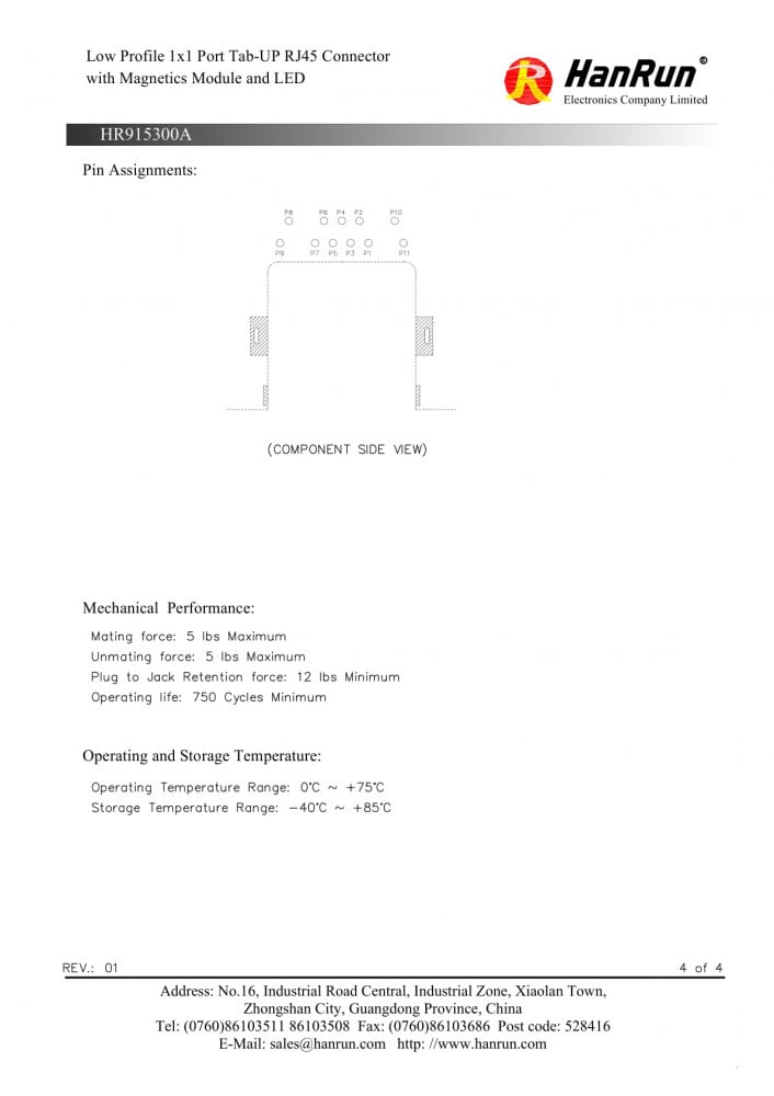 HR915300A technical document page 4