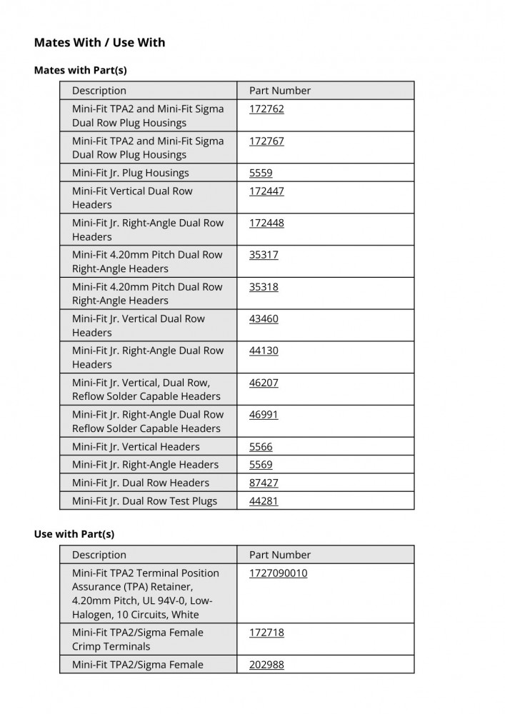 MOLEX 1727080020 technical document page 3