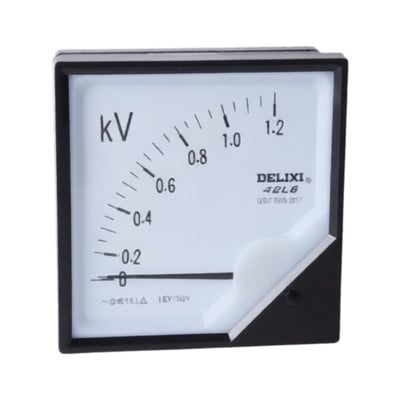 Delixi Electric 42L6V120KVD100V Analog Voltmeter Chip for High Voltage Measurement