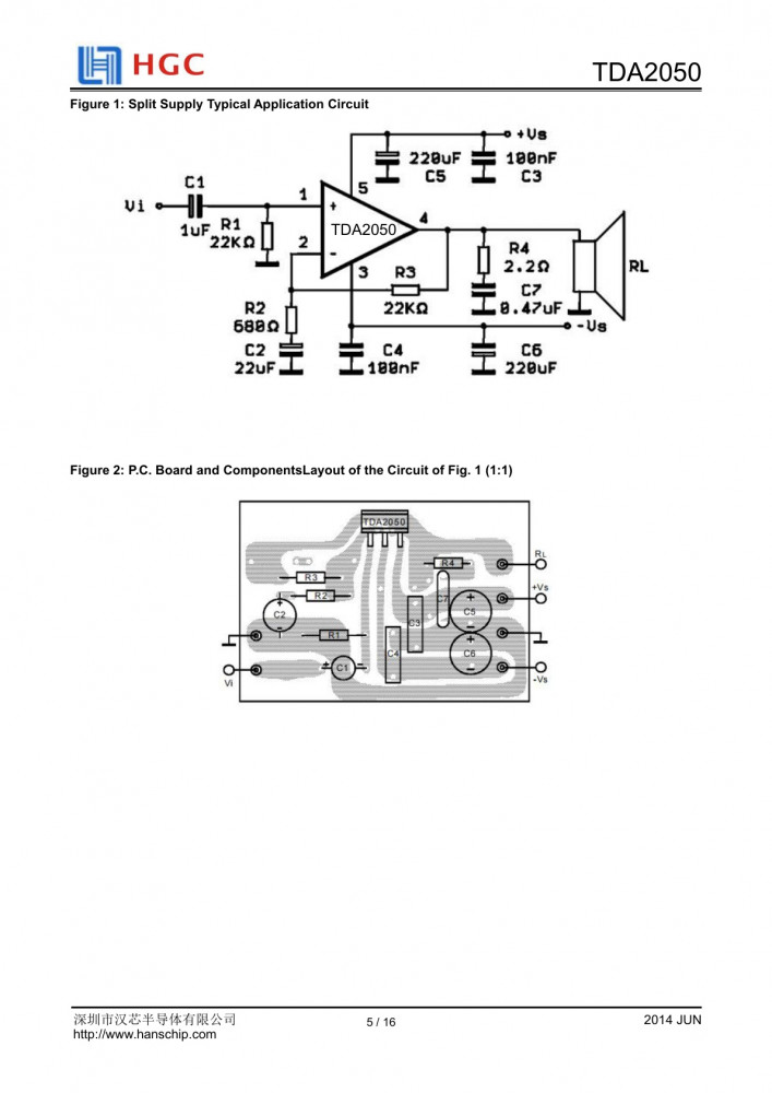 TDA2050TBG datasheet page 5