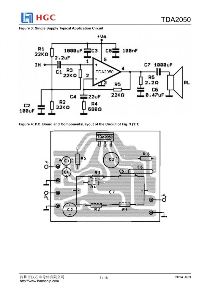 TDA2050TBG datasheet page 7