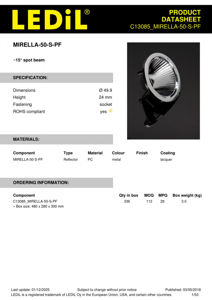 Product document page 1