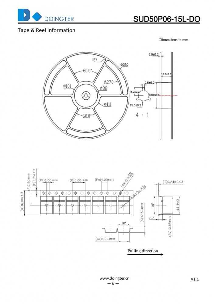 SUD50P06-15L-DO datasheet page 6