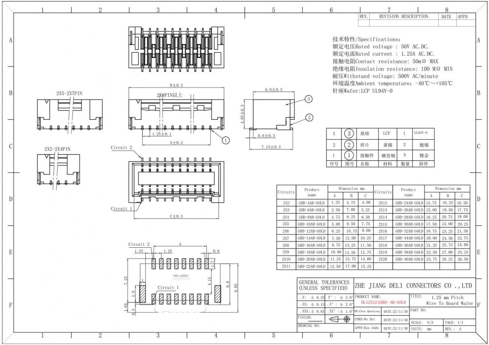 DLL GHD-T technical drawing page 3