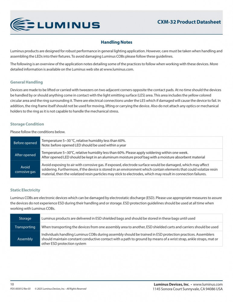 Supplied product document, page 10
