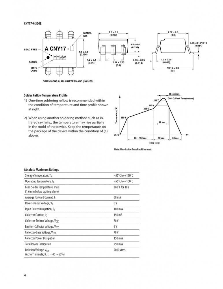 CNY17 datasheet page 4