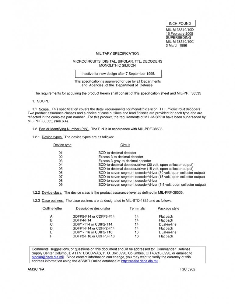 5446BEA technical document page 2