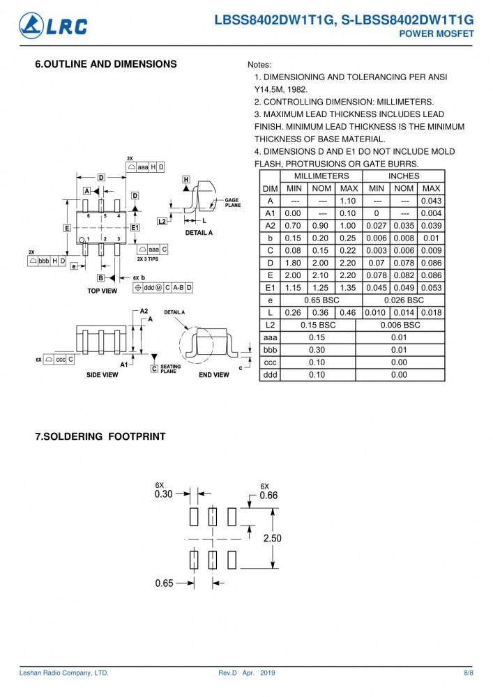 LBSS8402DW1T1G document page 8