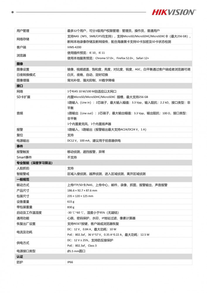 HIKVISION product documentation page 3