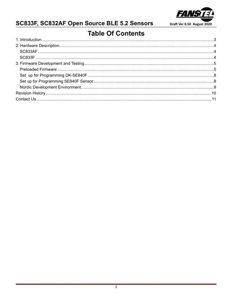 SC833F technical document page 2
