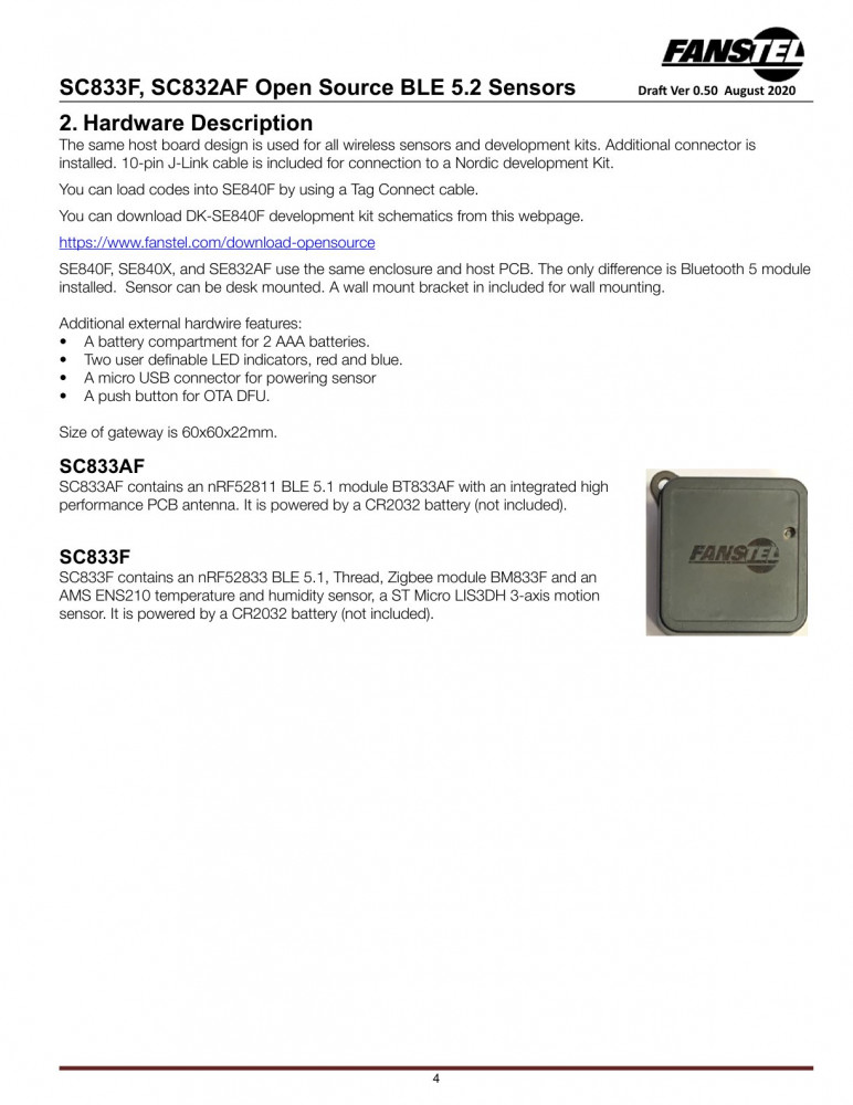 SC833F technical document page 4