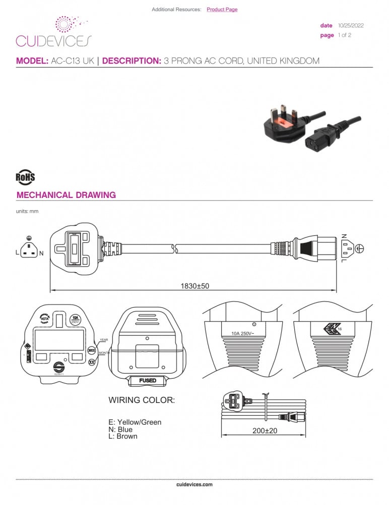 AC-C13 UK technical document page 1