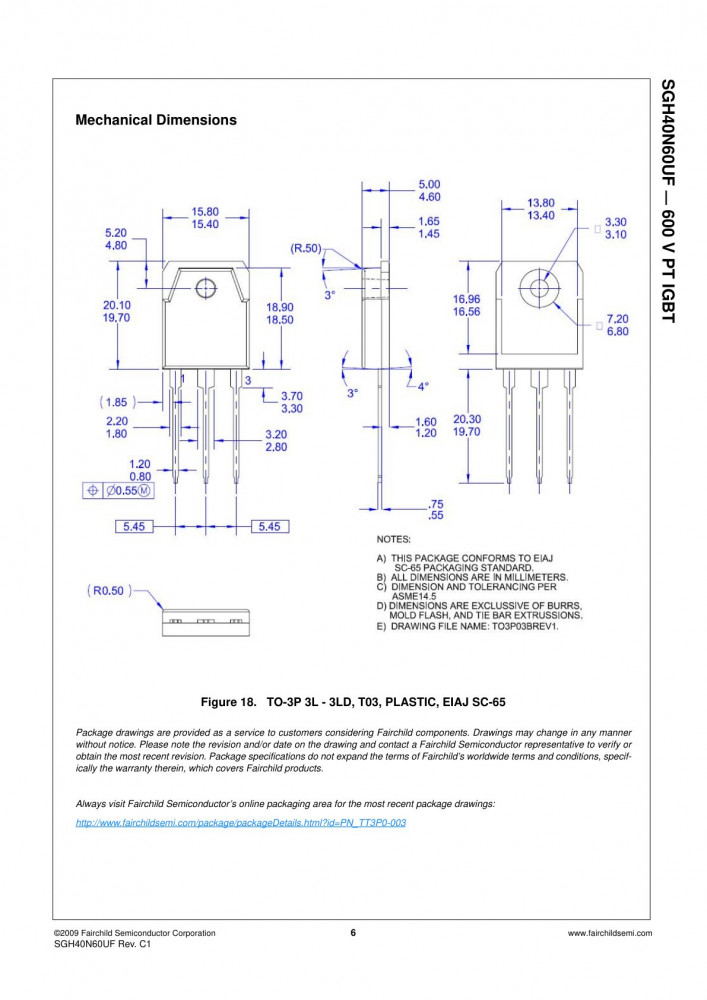 SGH40N60UF datasheet page 6