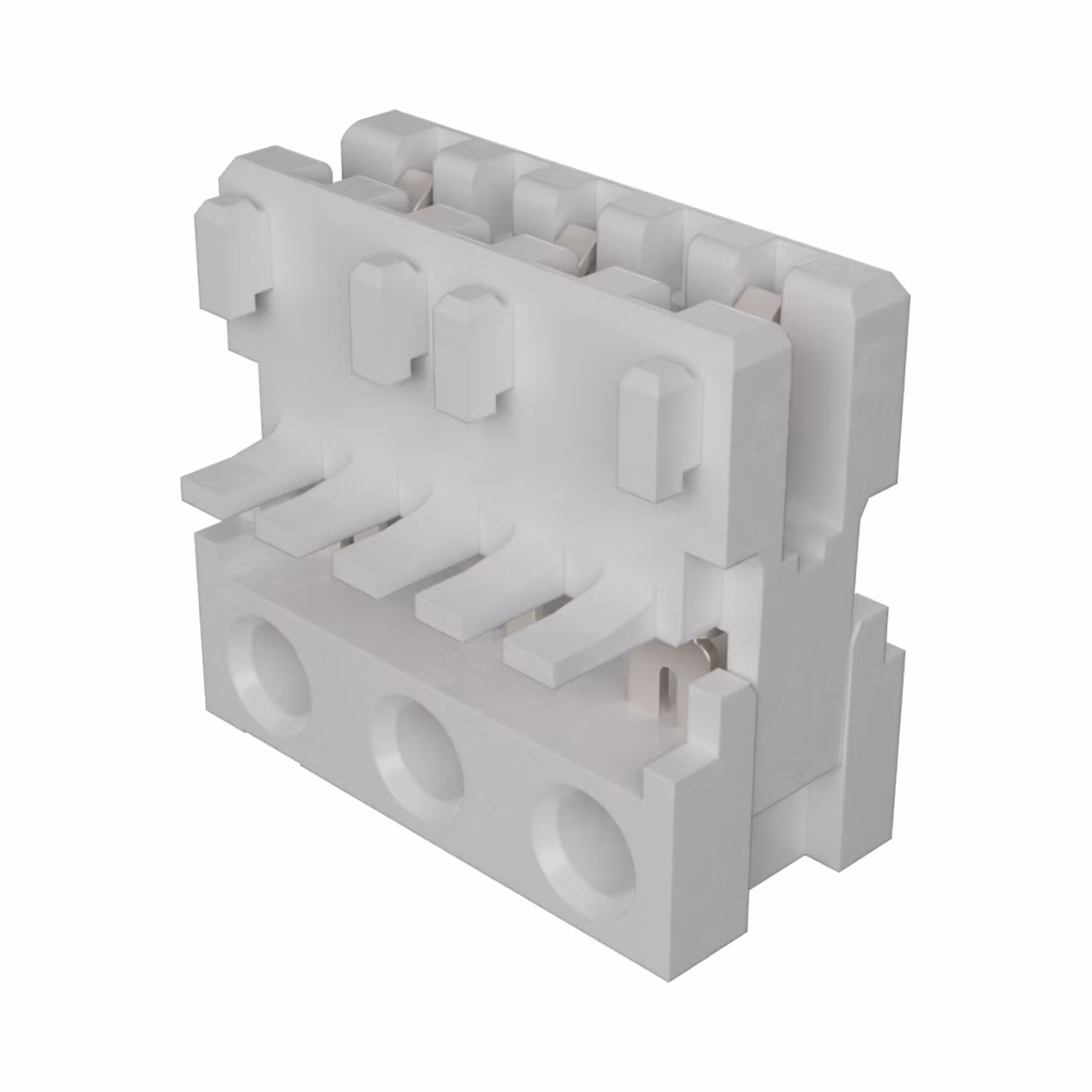 5.00mm R-Power RAST Female Connector, 6.0A, Tin (Sn) Plated, 3 Circuits, UL94-V0, Code Key B & E Removed, Open End Walls for sale