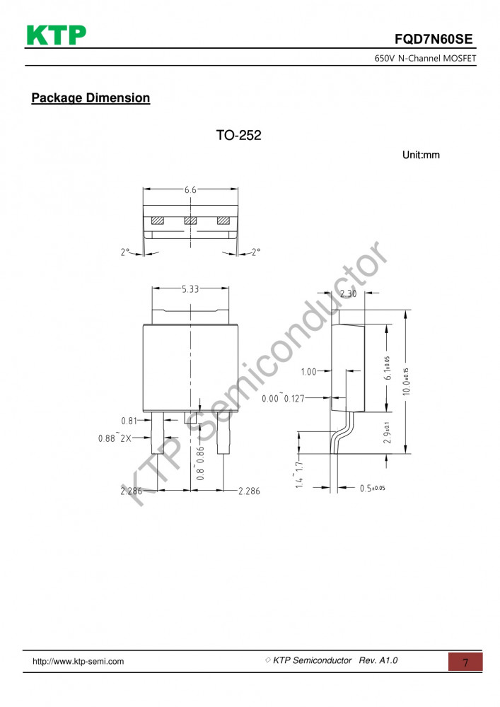 FQD7N60SE datasheet page 7