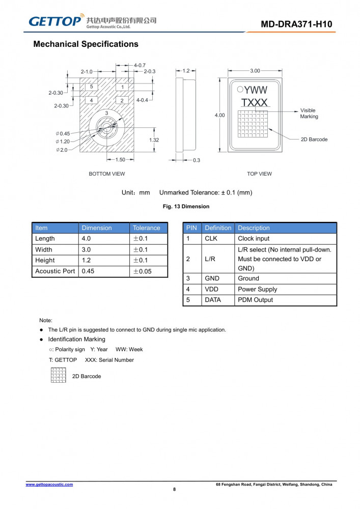 MD-DRA371-H10 datasheet page 8