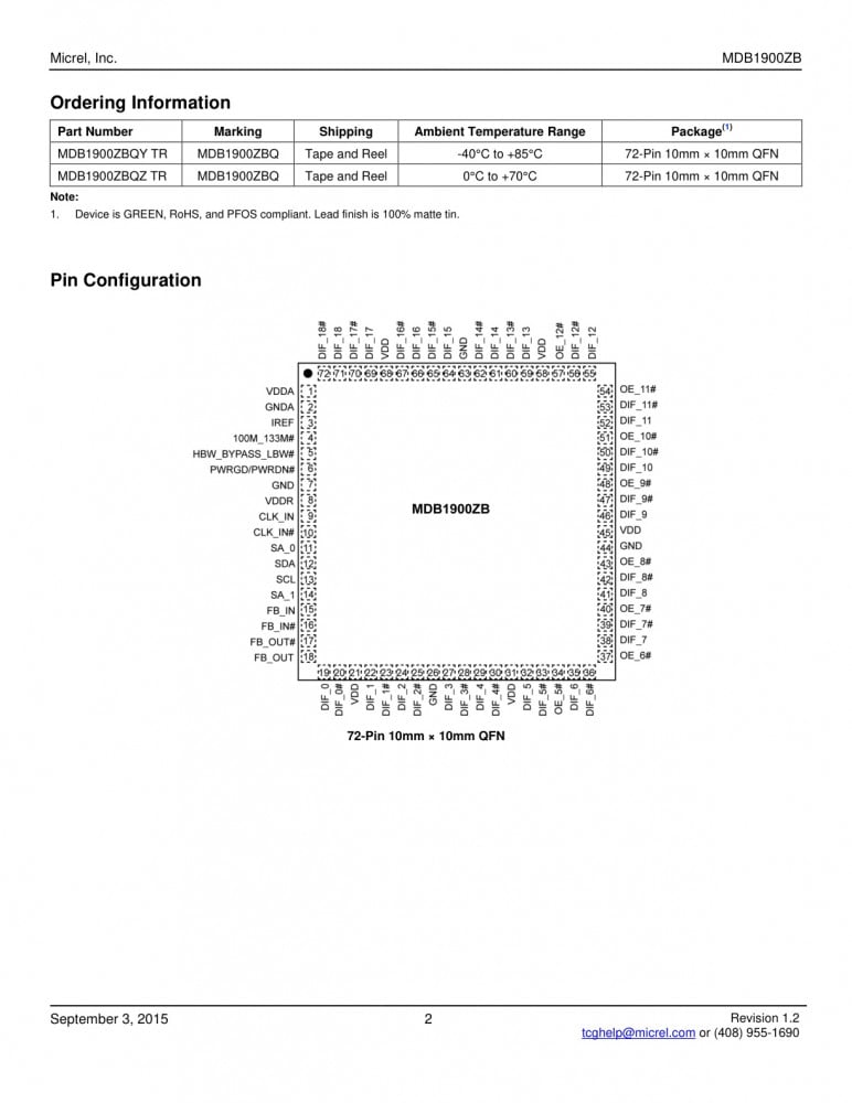 MDB1900ZBQY datasheet page 2