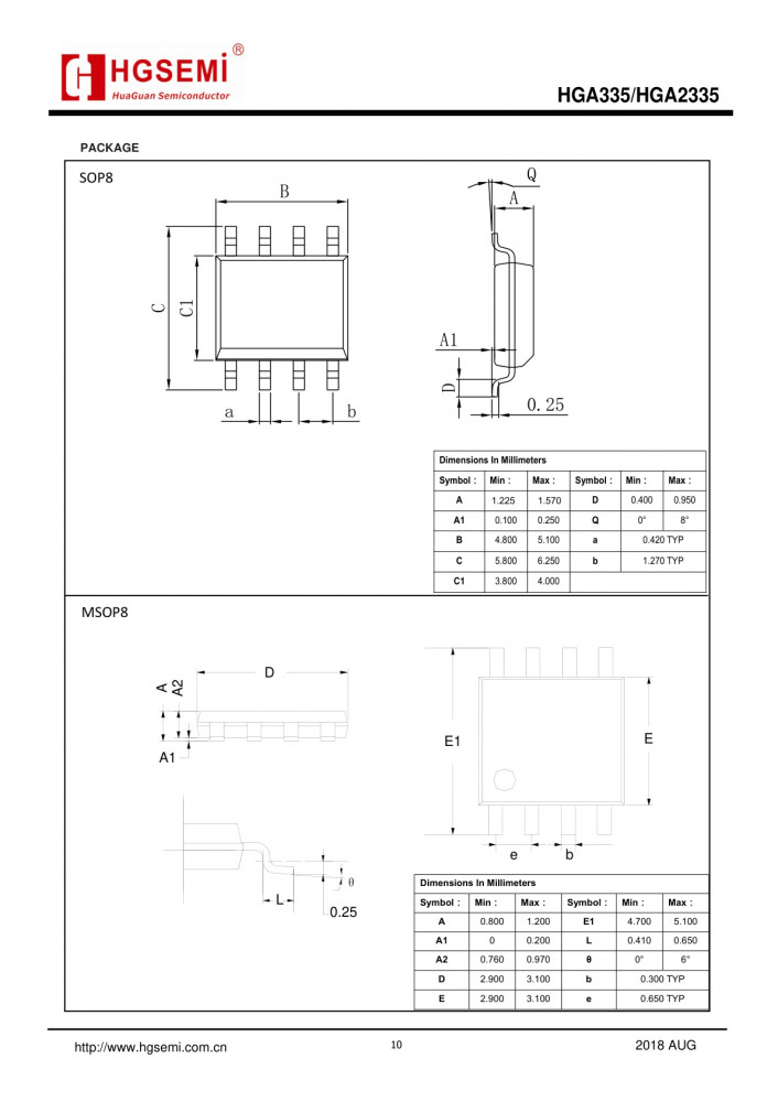 HGA2335M/TR datasheet page 10