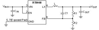 RT8056 - Dual 1A 1.5MHz Synchronous Step-Down Converters