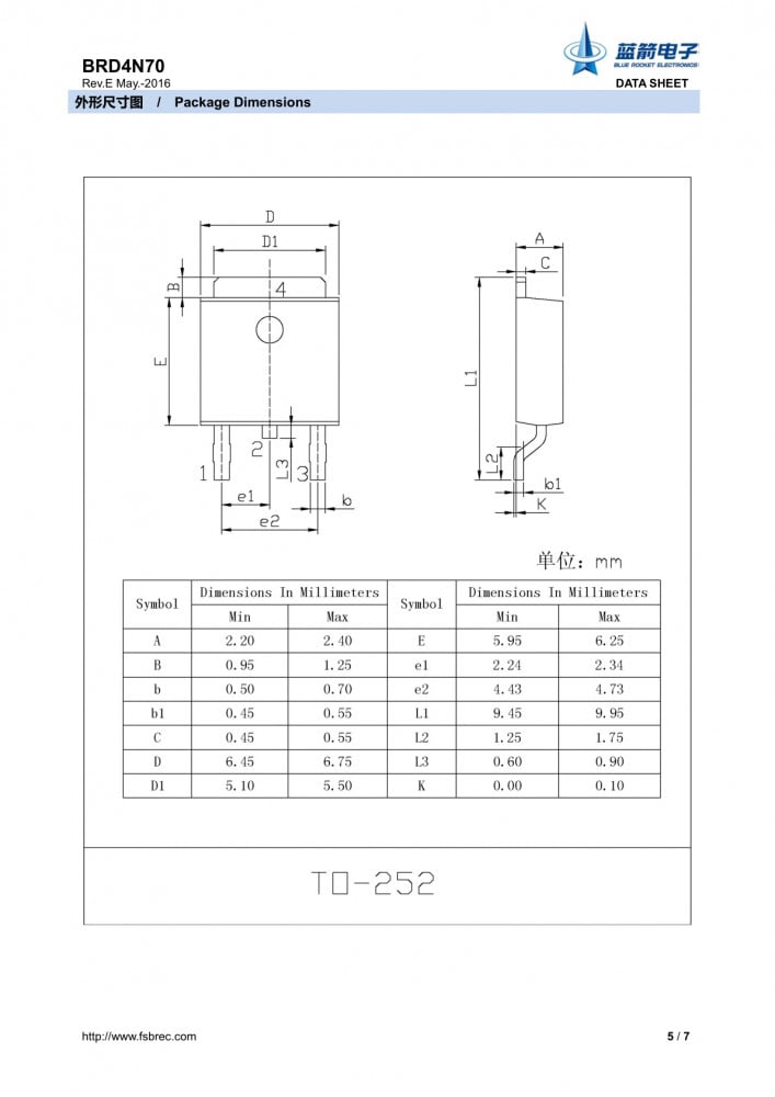 BRD4N70 datasheet page 5