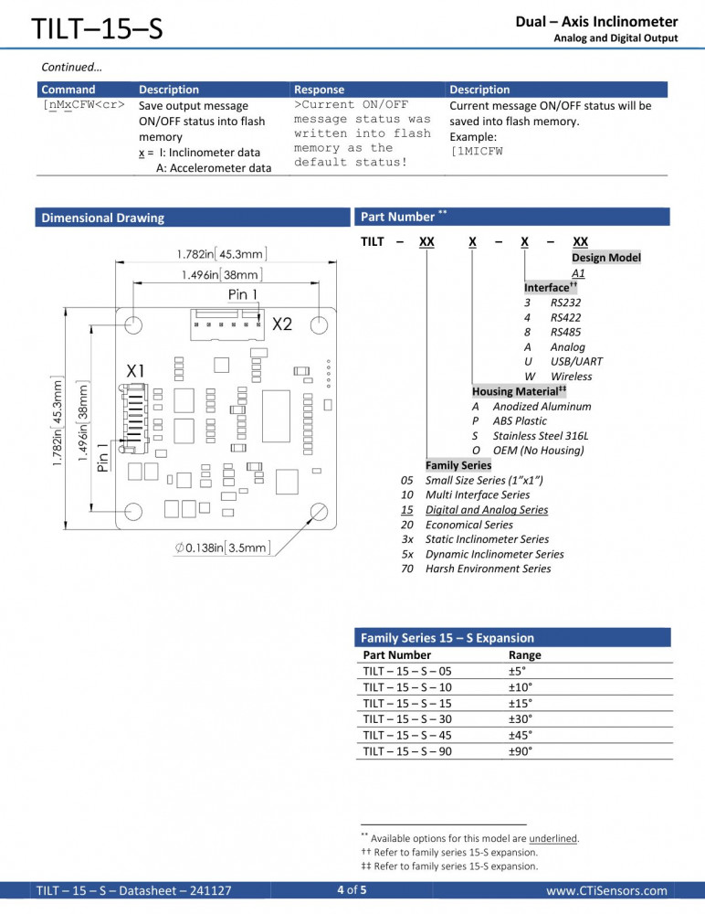 Tilt-15-S technical document page 4