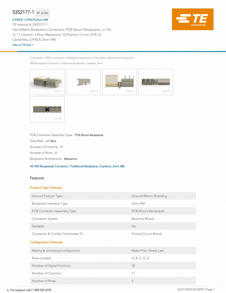 5352177-1 technical document page 1