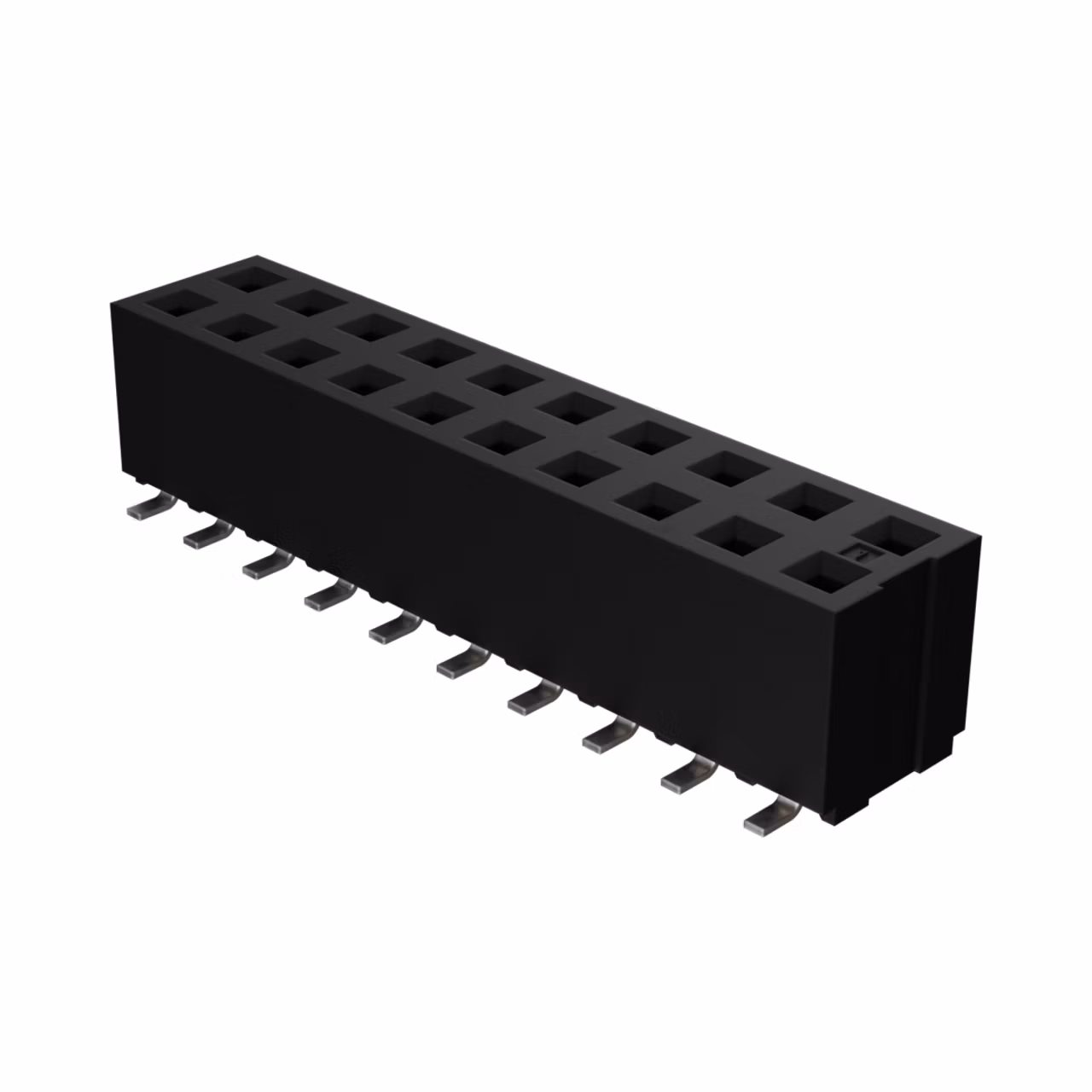 Milli-Grid Receptacle, Surface Mount, Vertical, Top Entry, without Plastic Pegs, without Cap, Tape and Reel, 2.50µm Tin (Sn) Plating, 20 Circuits, Lead-Free for sale