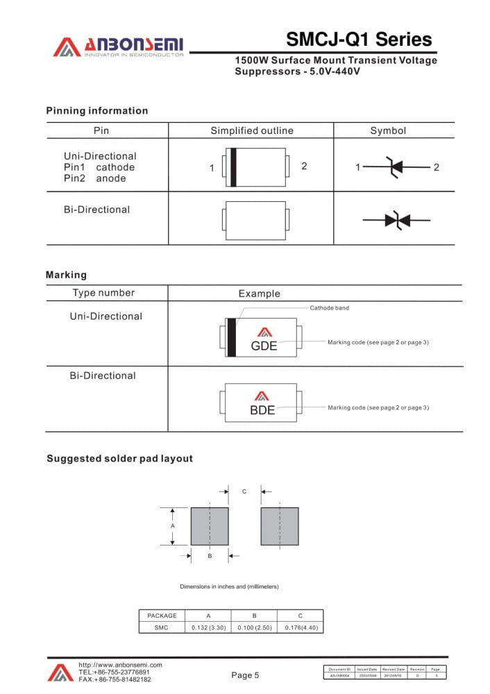 SMCJ26CA-Q1 datasheet page 5