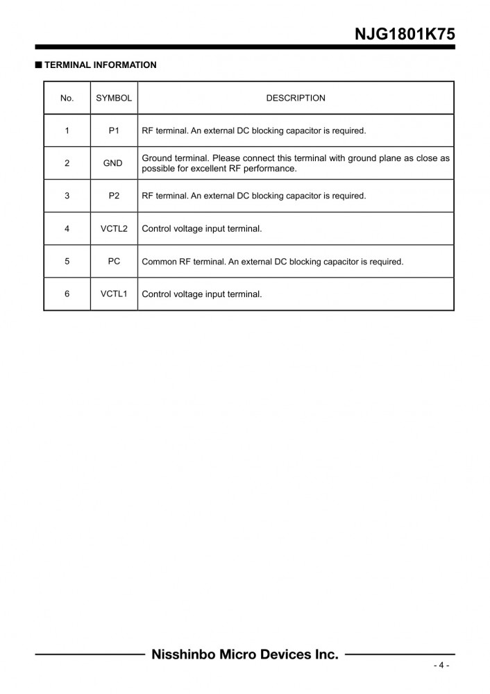 NJG1801K75 document page 4