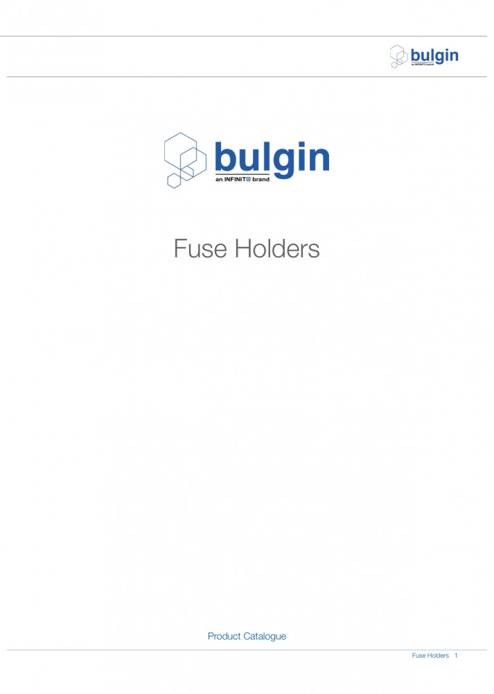 Bulgin technical document page 1