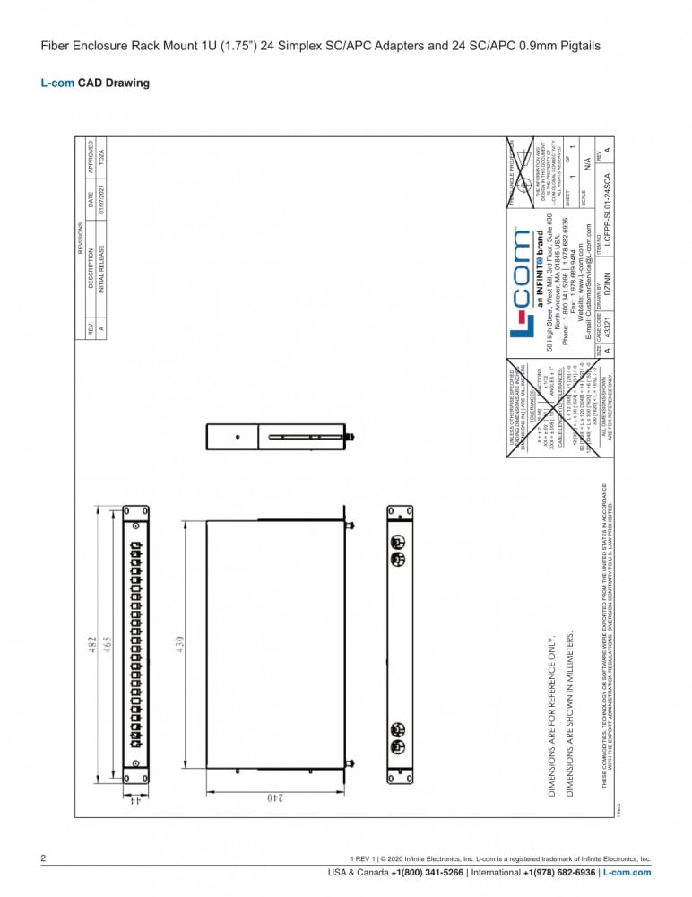 LCFPP-SL01-24SCA technical document page 2