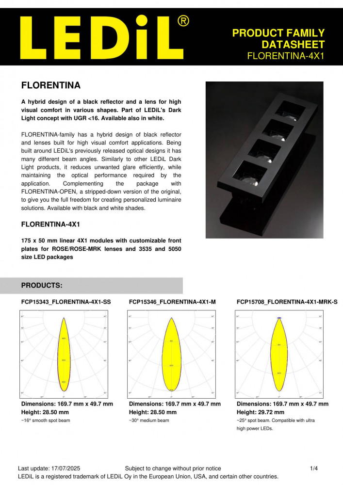 FLORENTINA-4X1-D technical document page 1
