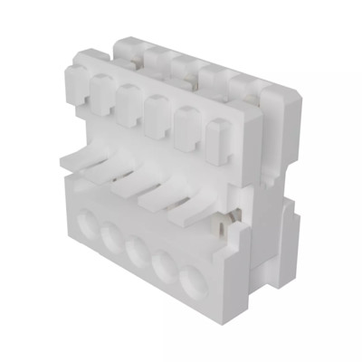 Appli-Mate RAST 2.5 Female Connector, 5.00mm Pitch, 3 Circuits, All Position Keys, Open Endwalls, with Blue Stripe for sale