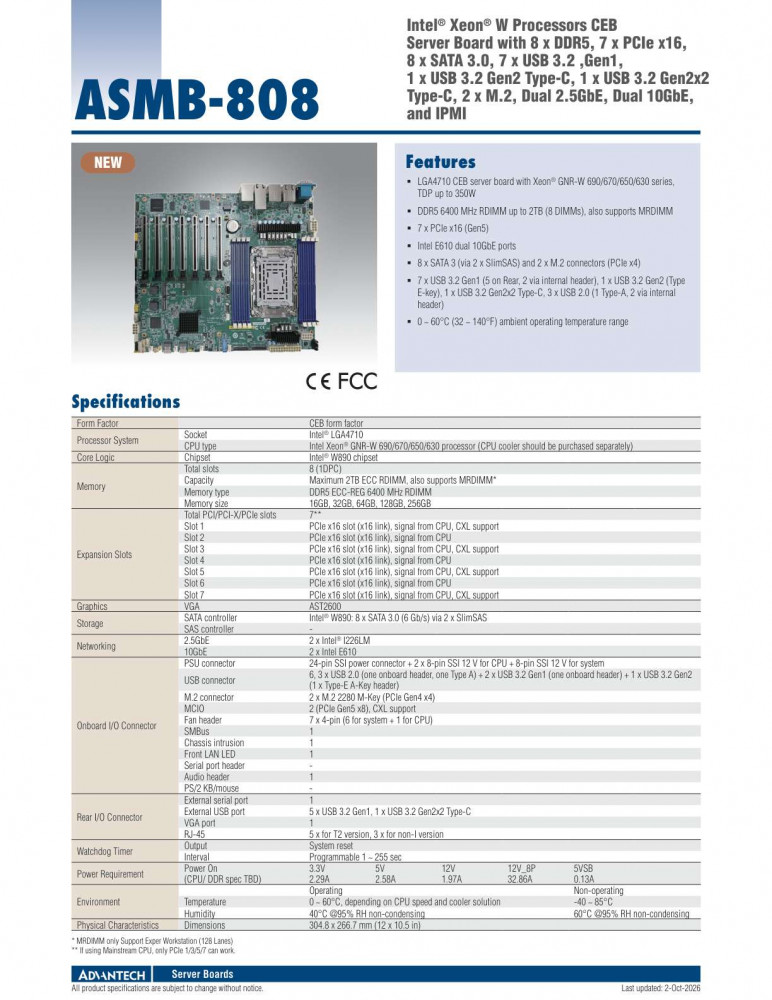 ASMB-808 technical document, page 1